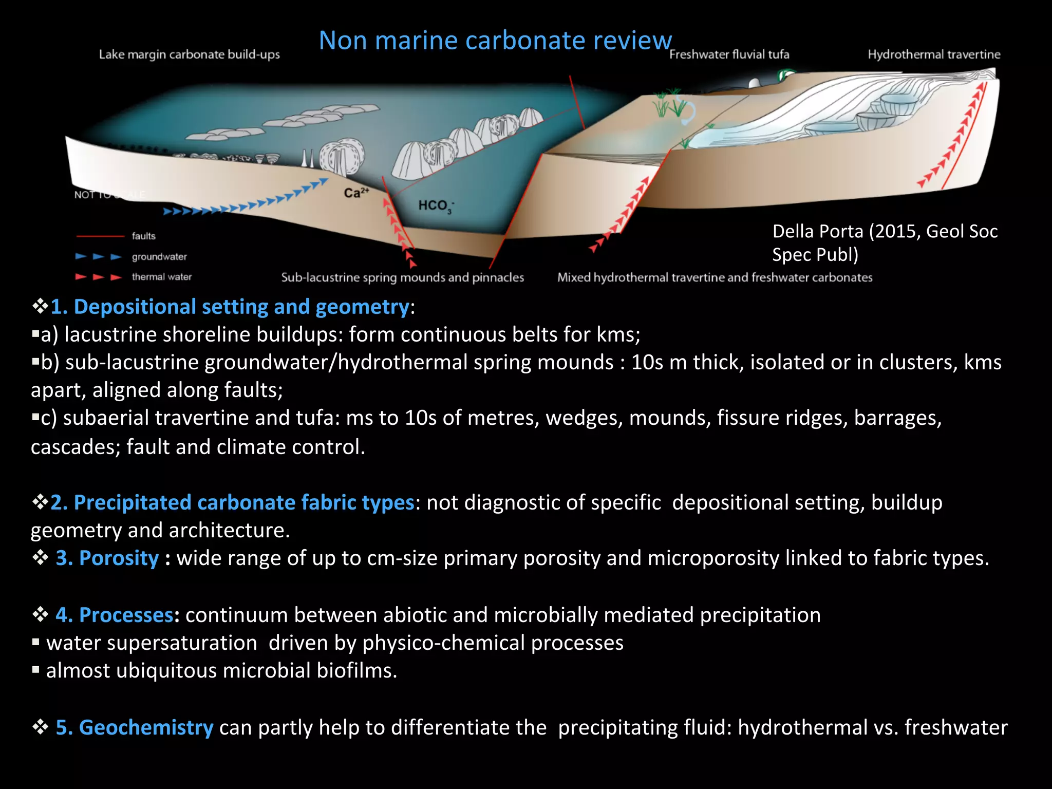 G. Della Porta (2015) - Non marine carbonate build-ups: comparing ...