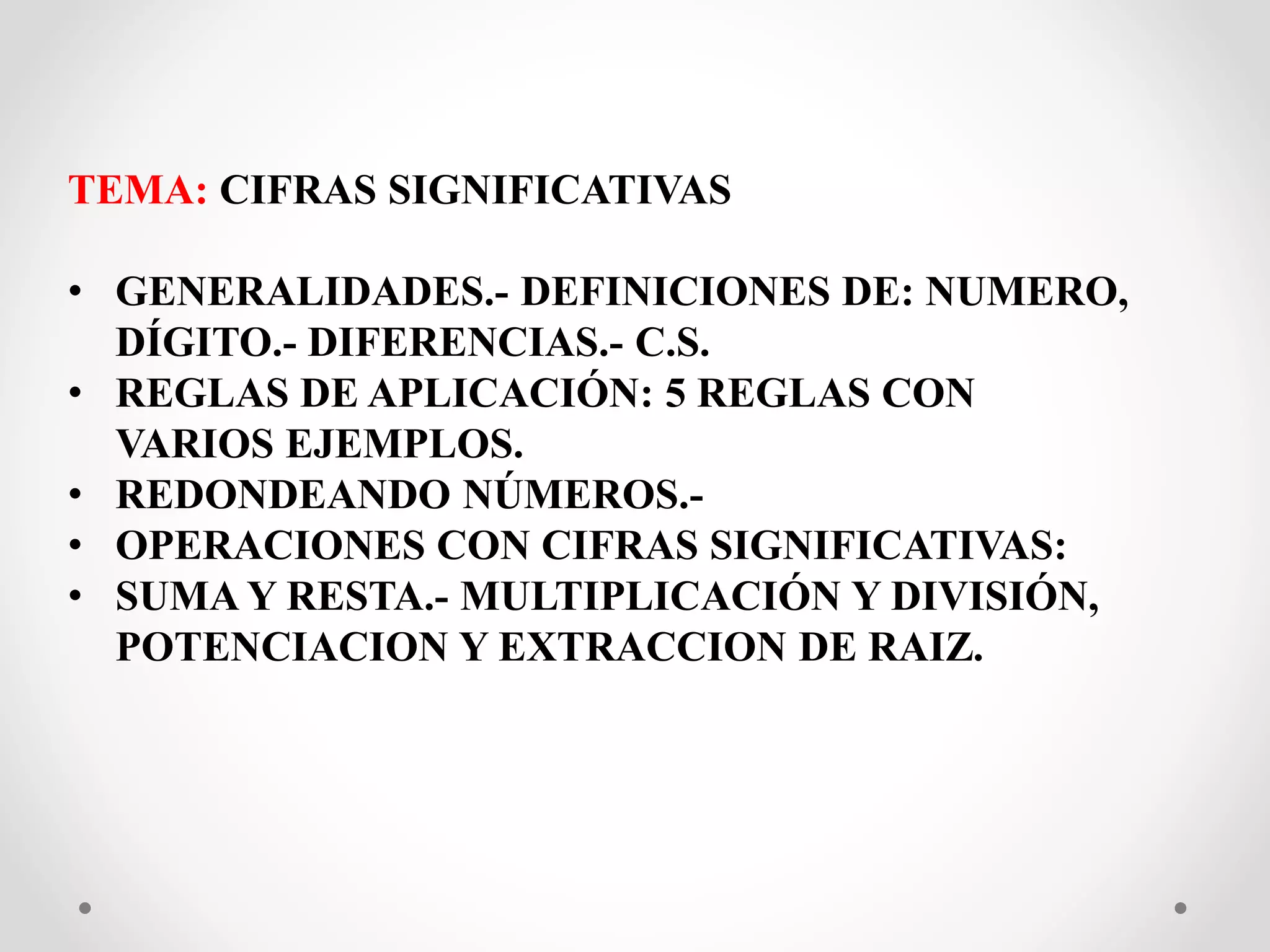 Cifras significativas | PPTX