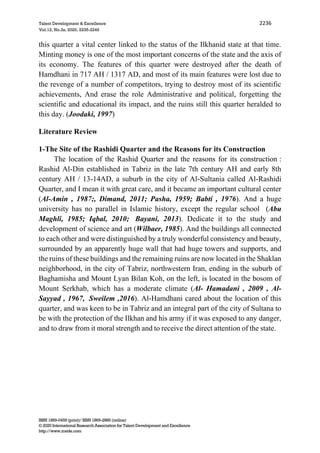 Al-Rashidi Quarter (A Historical and Civilized Study) | PDF