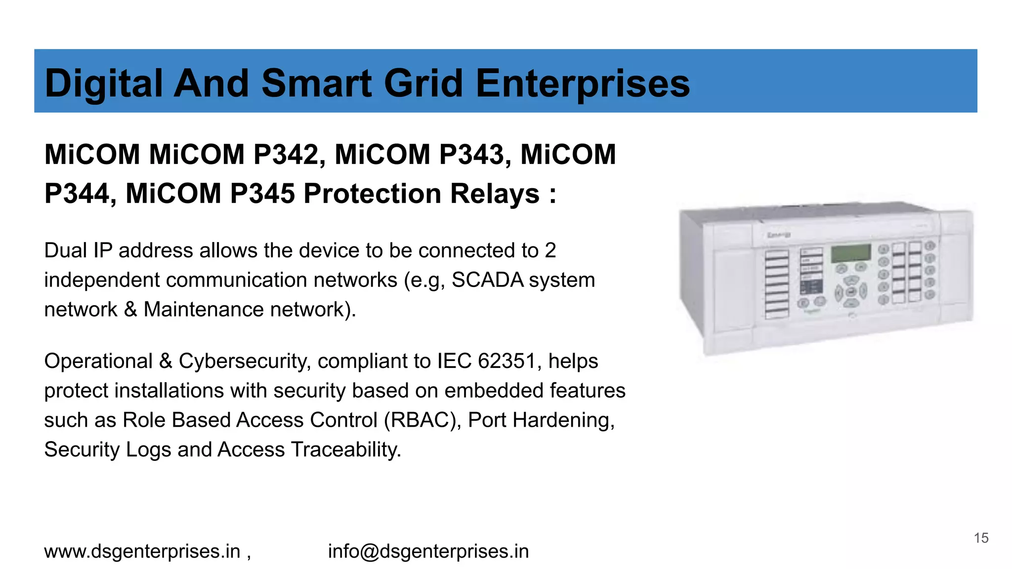 Schneider Micom Numerical Relay | PDF