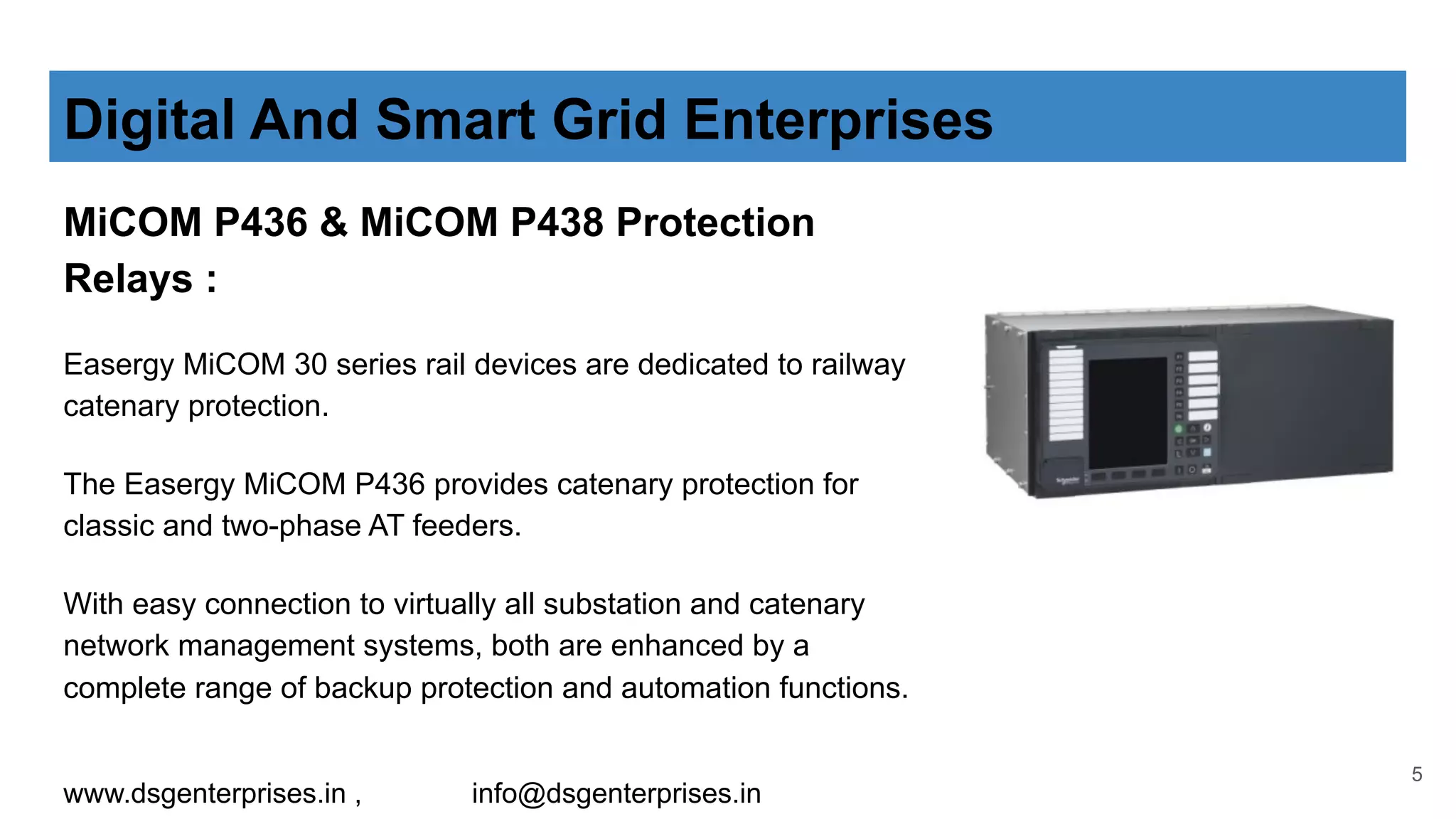 Schneider Micom Numerical Relay | PDF