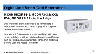 Schneider Micom Numerical Relay | PDF