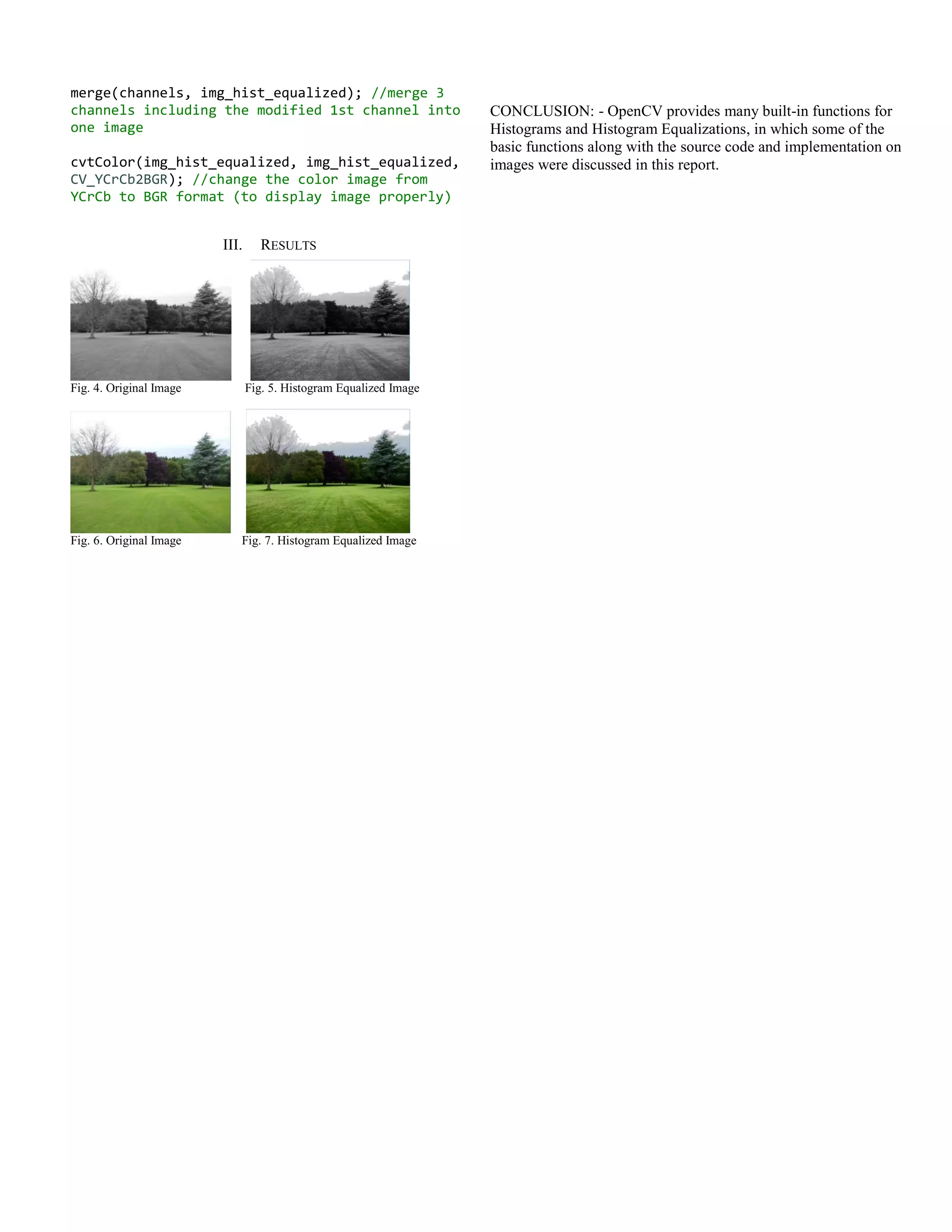 Histogram Equalization Of Grayscale And Color Image Pdf