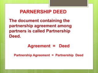 2.Partnership deed & Provisions | PPT