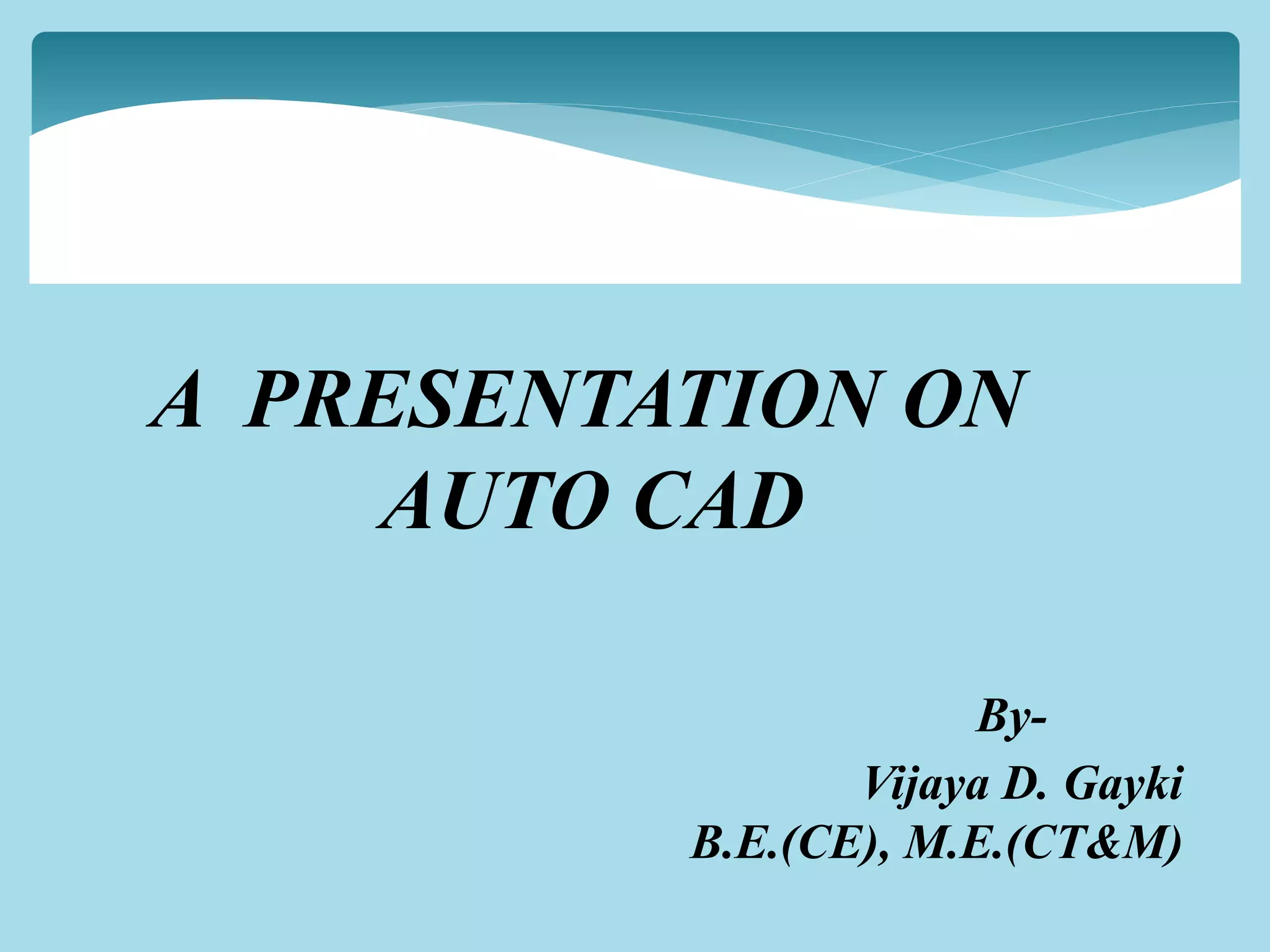 Auto-CAD | PPT