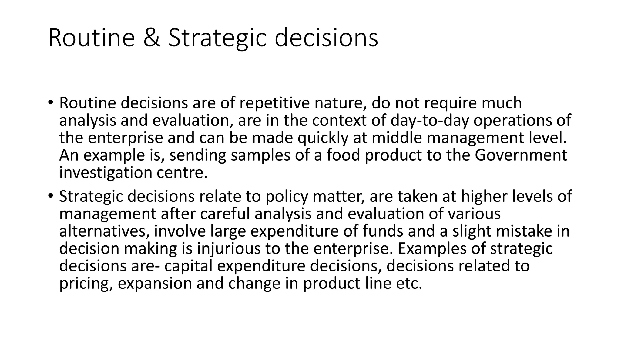 Types of decisions | PPT