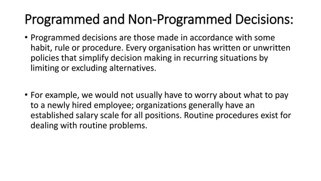 Types of decisions | PPT