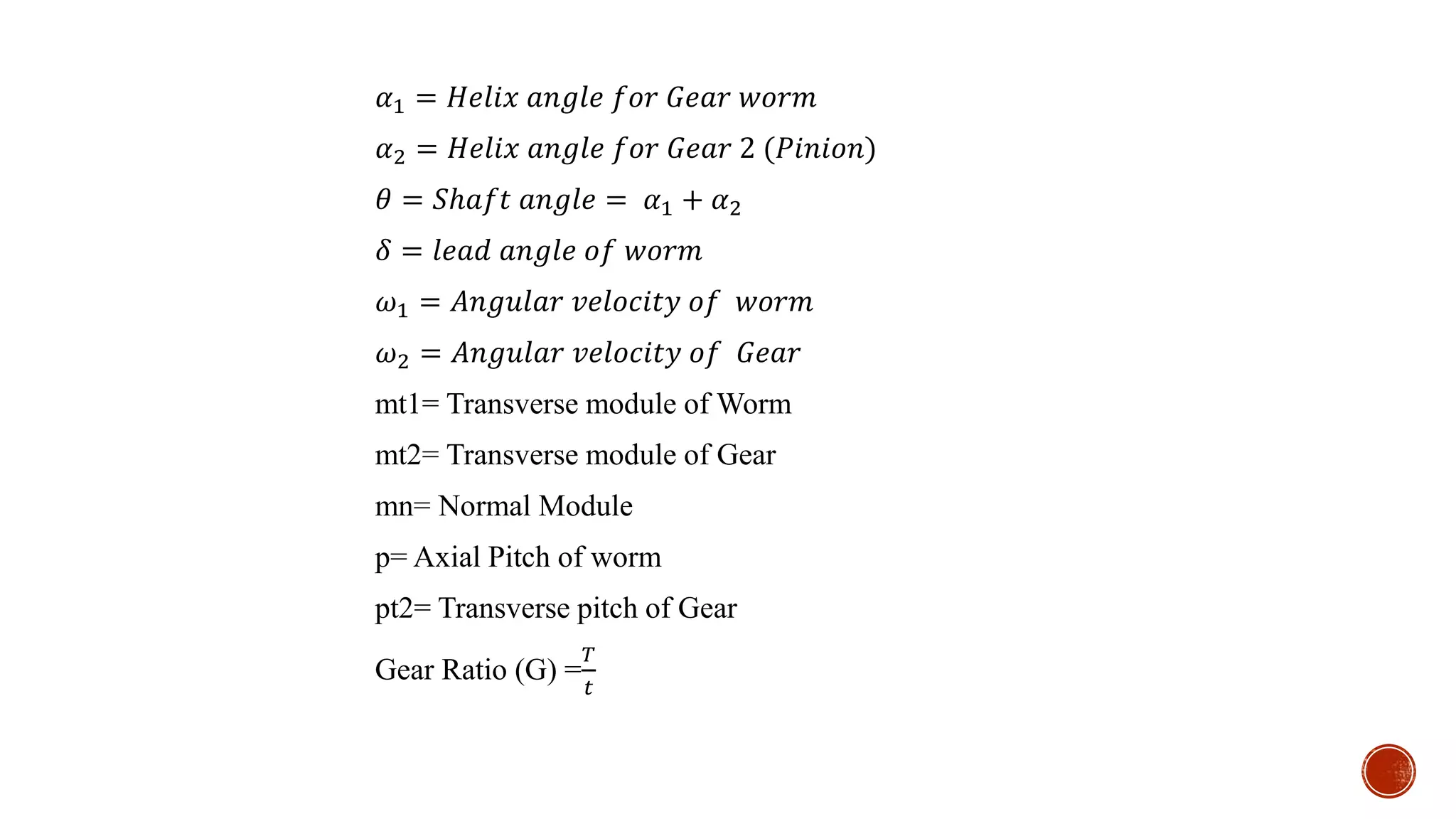 2.3 worm and worm wheel | PPTX