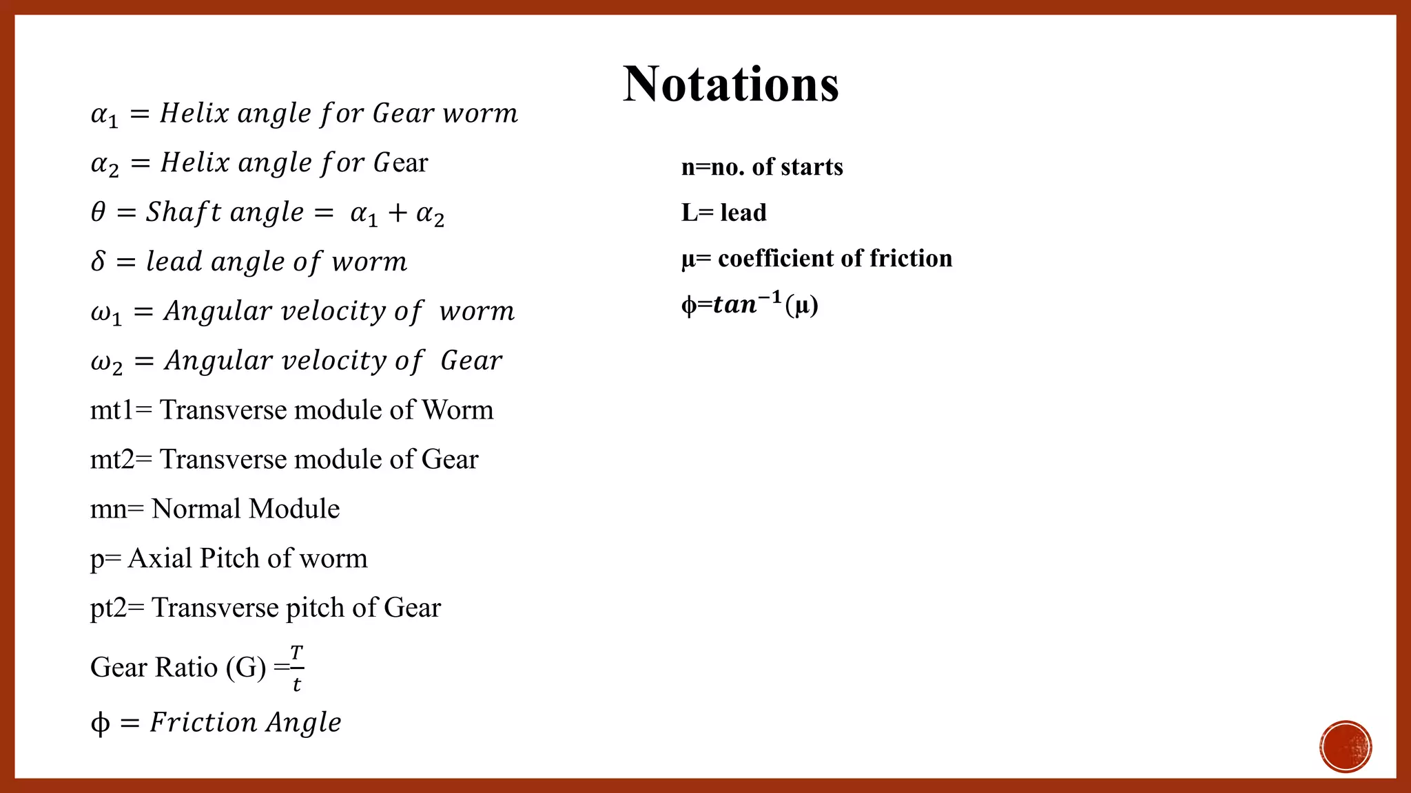 2.3 worm and worm wheel | PPTX