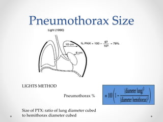 pneumothorax | PPTX | Lung and Respiratory Health | Diseases and Conditions