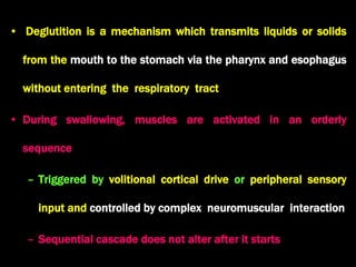 2. physiology of deglutition and disorders of swallowing | PPT