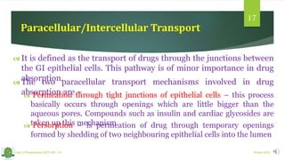 Mechanism of absorption | PPTX | Chemistry | Science