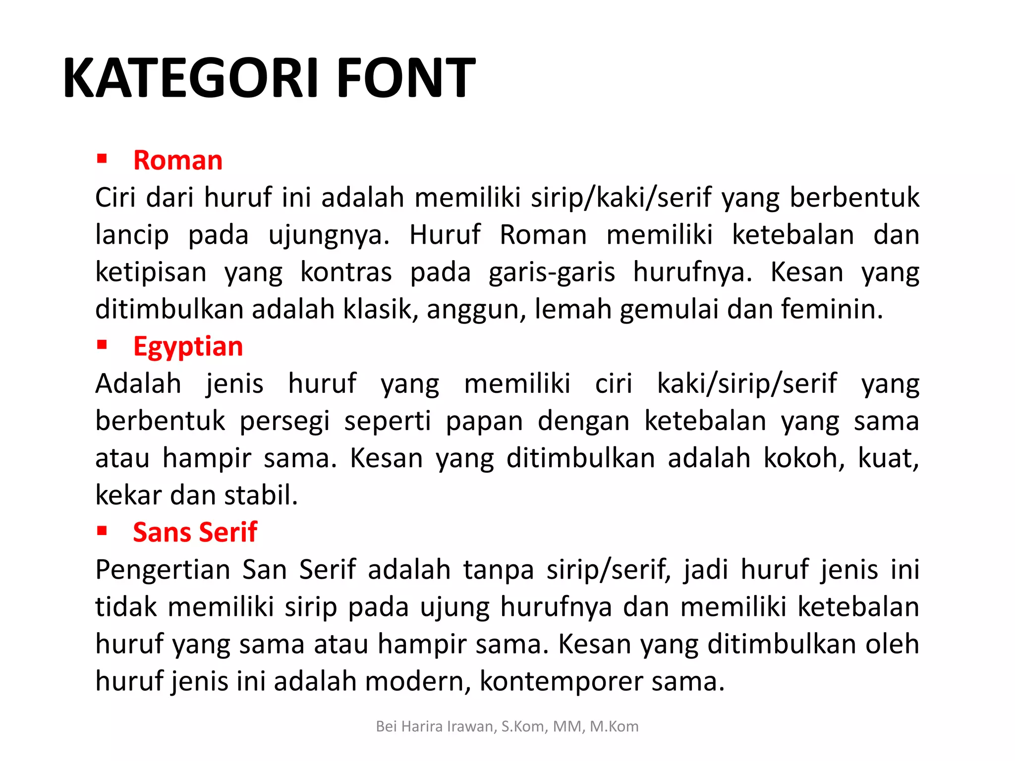 Desktop Publishing 2 - [Typografi - Chapter 1] | PPTX