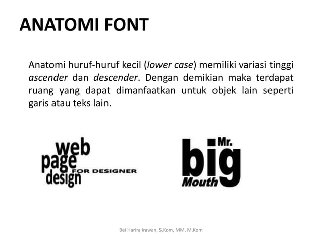 Desktop Publishing 2 - [Typografi - Chapter 1] | PPTX