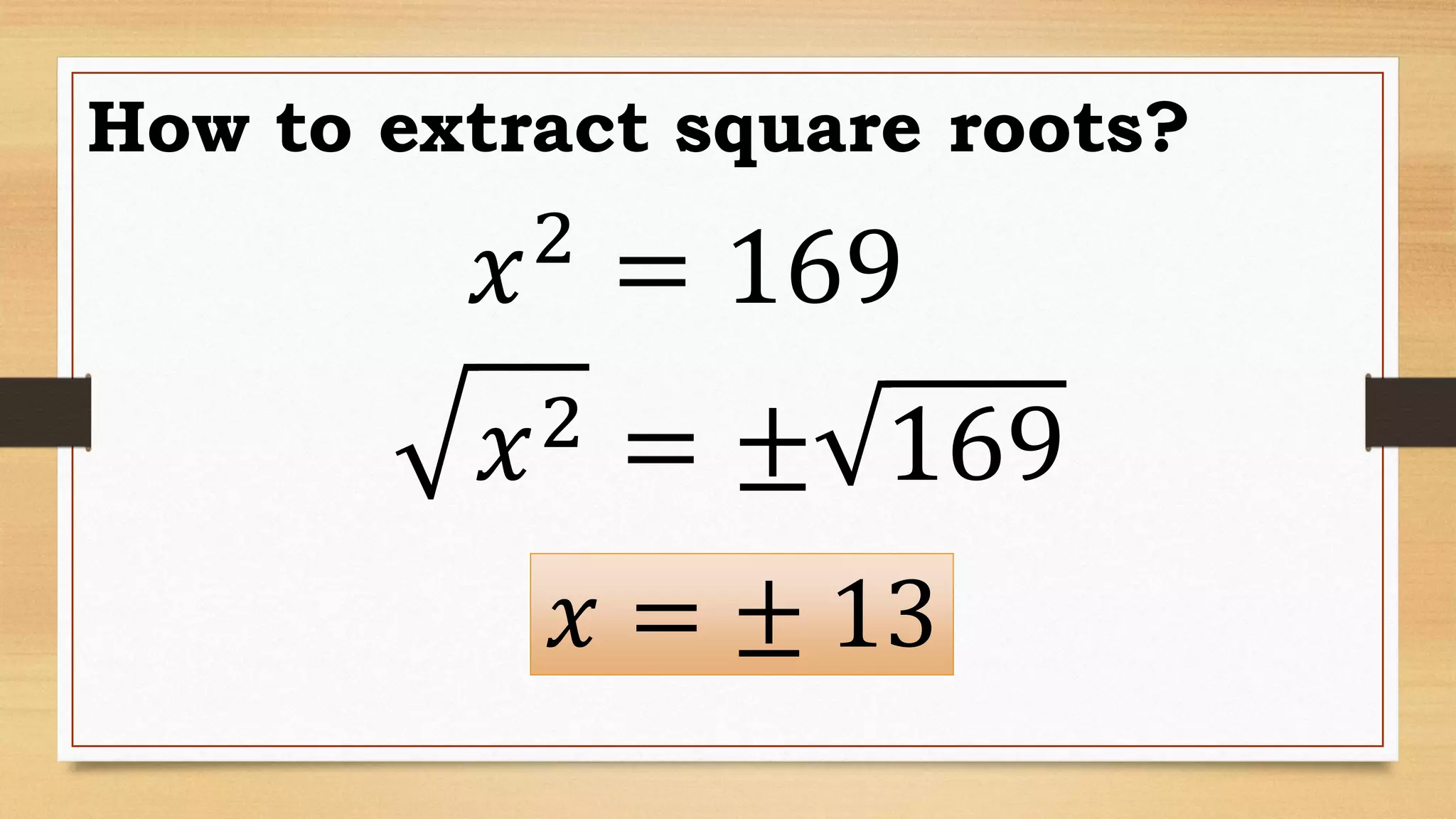 Solving Quadratic Equations by Extracting Square Roots | PDF