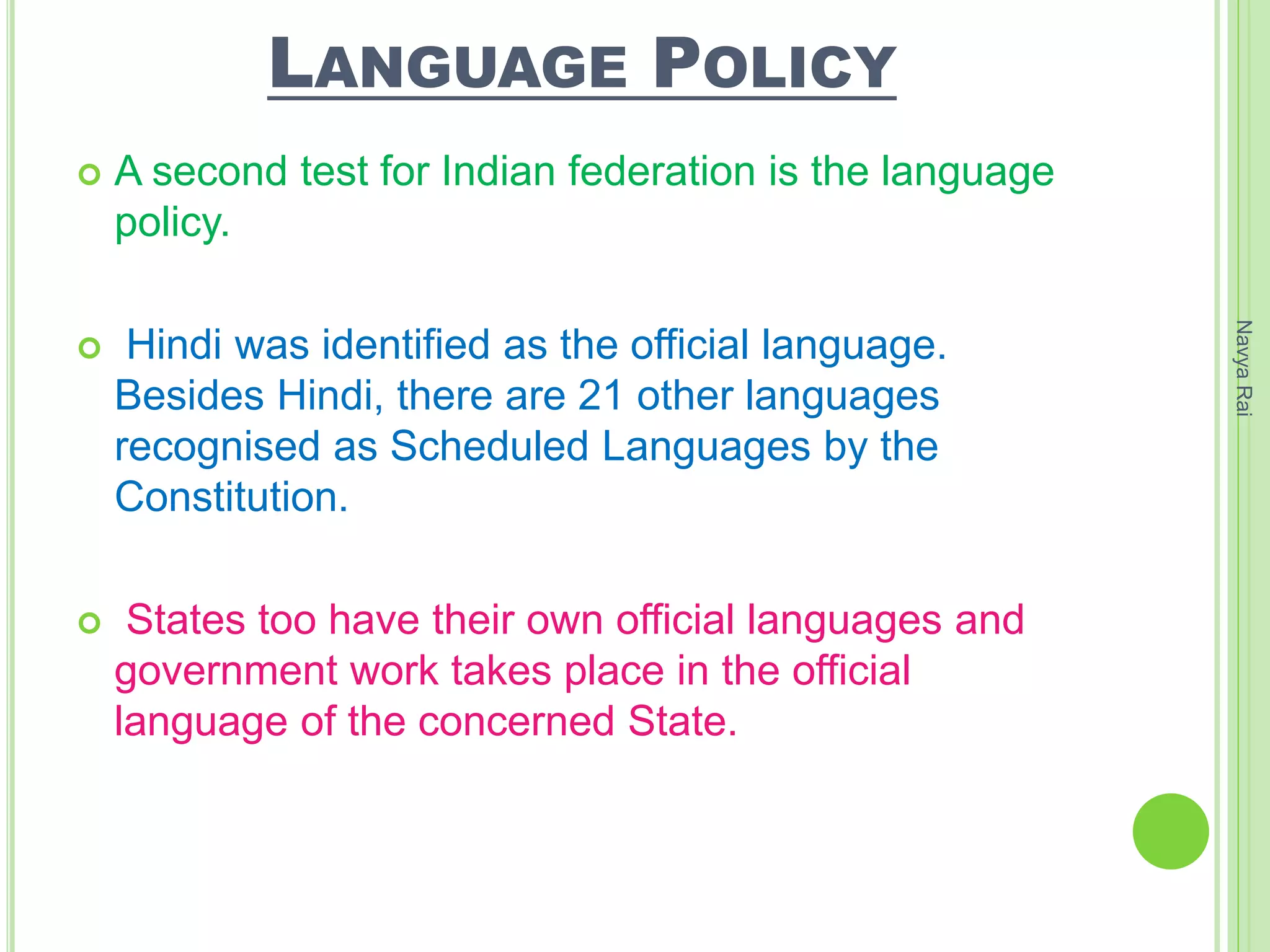 Grade 10th Social Science Civics - Chapter . 2. Federalism | PPTX ...