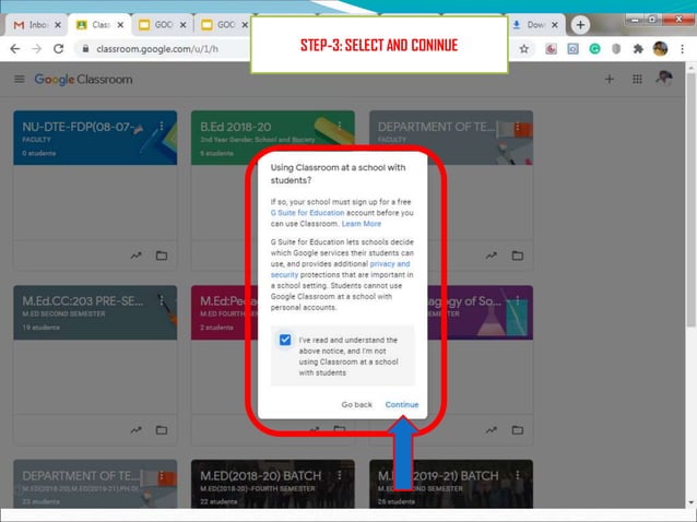 2.google classroom create course | PPT