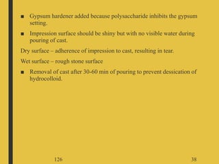 impression materials and recent advances | PPTX