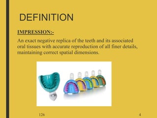 impression materials and recent advances | PPTX