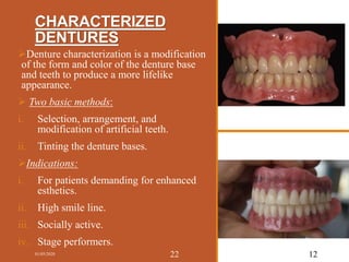 special/ unconventional dentures | PPTX