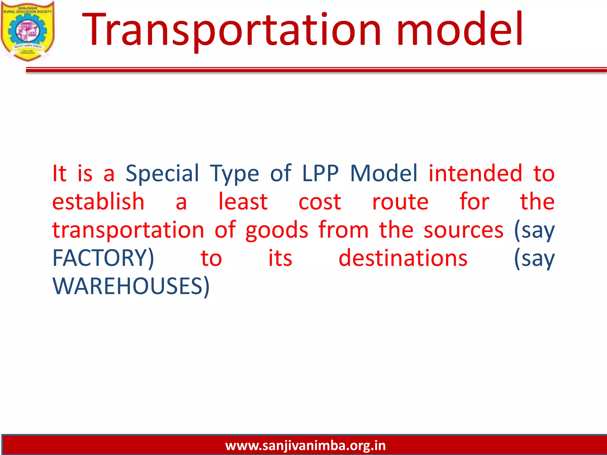 2.1 introduction to transportation | PPT