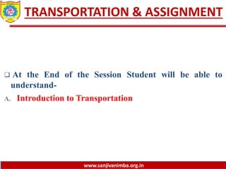 2.1 introduction to transportation | PPT