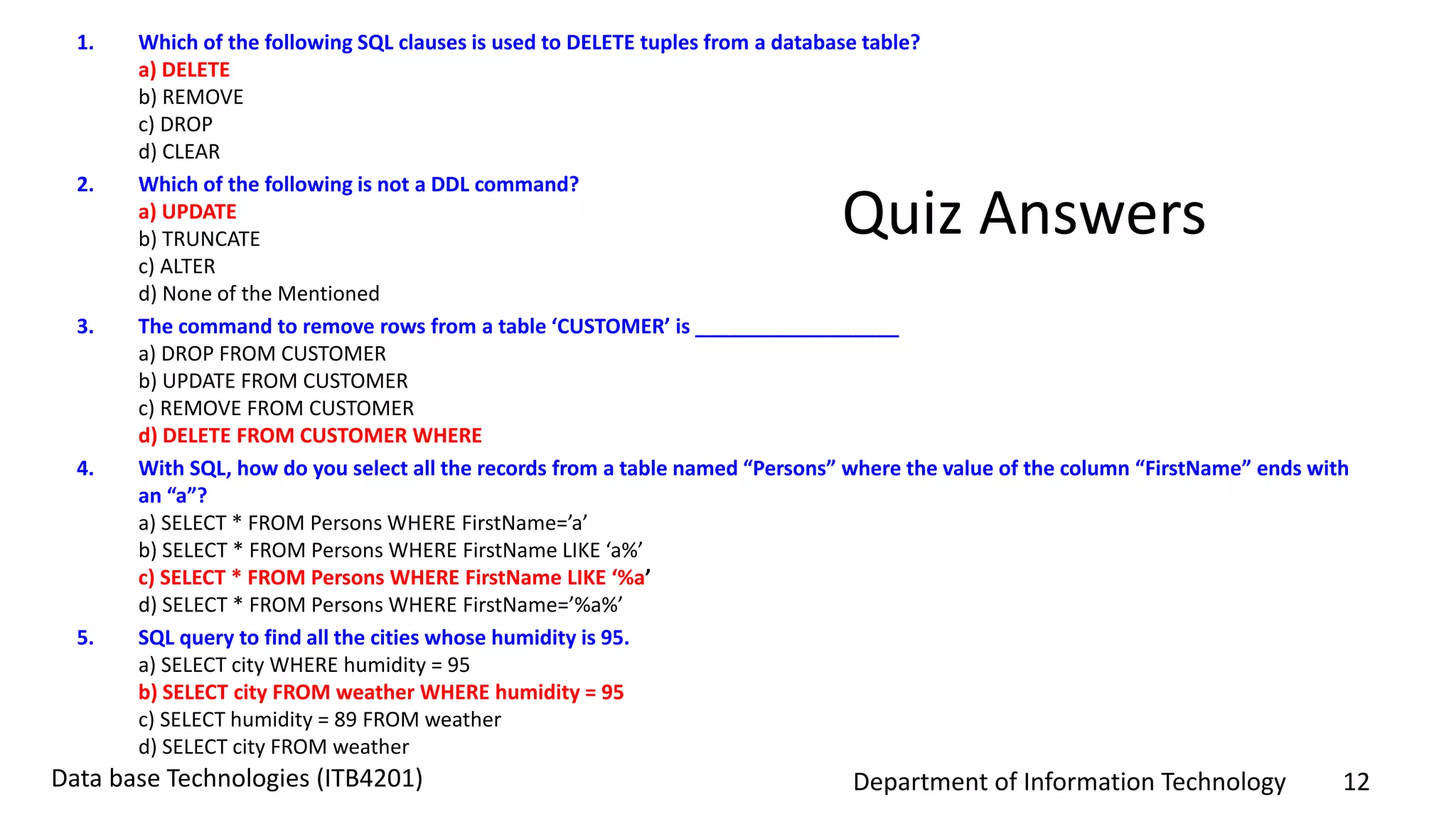 Sql Query Demo Pptx Databases Computer Software And Applications 9306