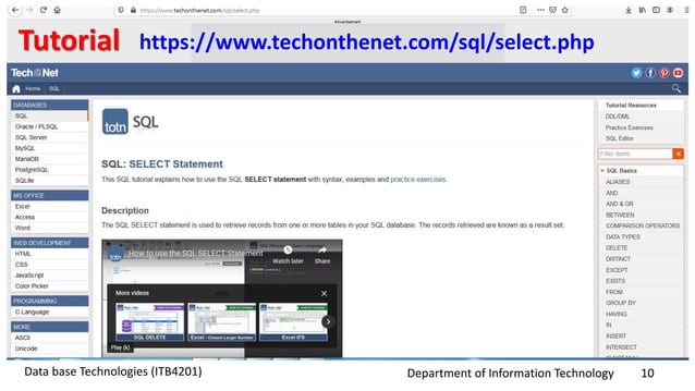 SQL query Demo | PPTX | Databases | Computer Software and Applications