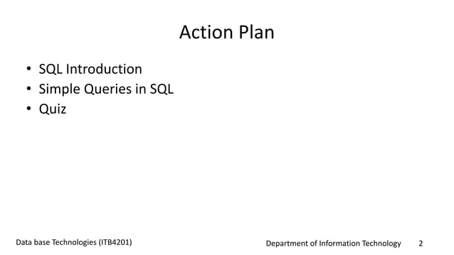 SQL query Demo | PPTX | Databases | Computer Software and Applications