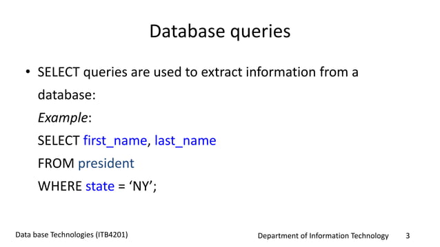 SQL query Demo | PPTX | Databases | Computer Software and Applications