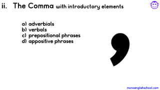 How to Use Commas with Introductory Elements | A Guide to Punctuation ...