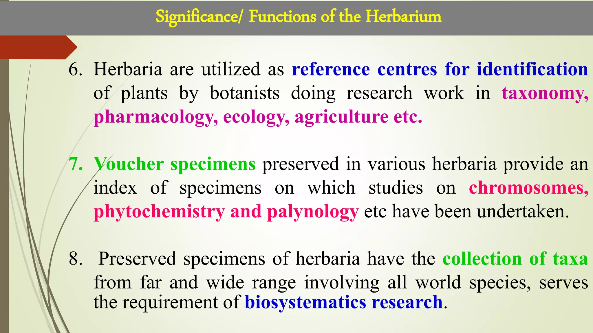 Unit 1 Lesson 2- .introduction to herbarium | PPTX