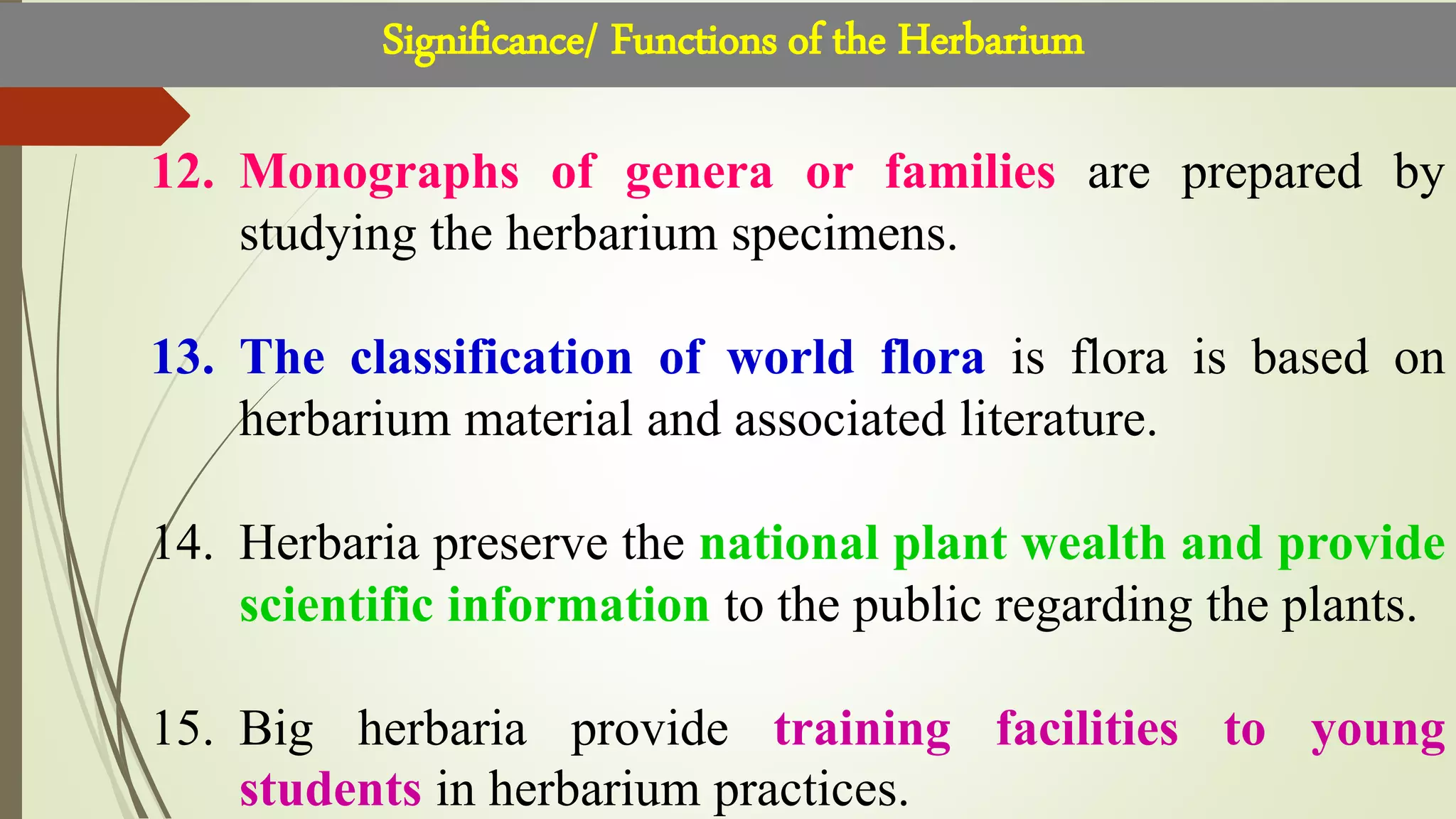 Unit 1 Lesson 2- .introduction to herbarium | PPTX