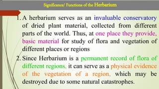 Unit 1 Lesson 2- .introduction to herbarium | PPTX