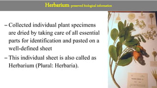 Unit 1 Lesson 2- .introduction to herbarium | PPT