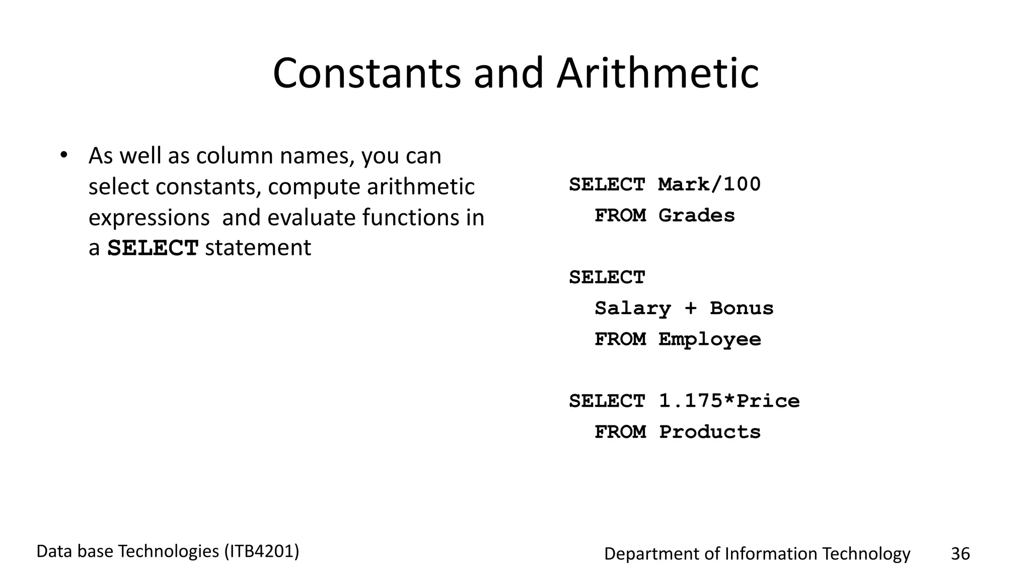 Sql Logical Operators Ppt