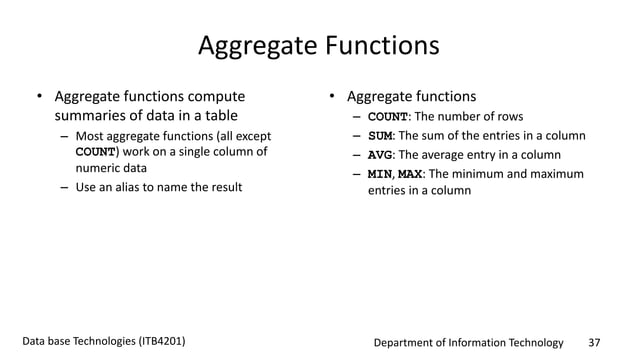 SQL logical operators | PPTX