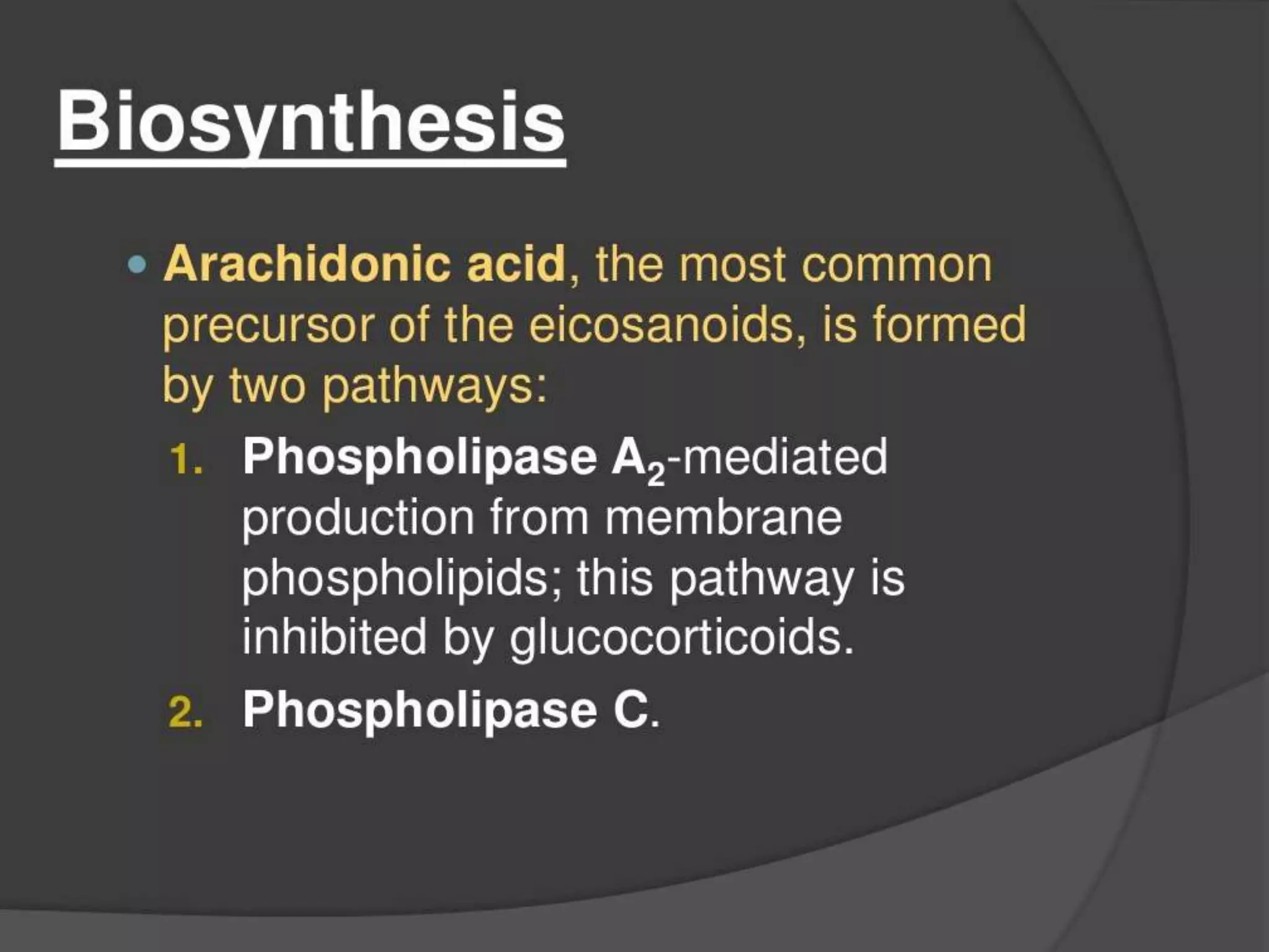 Eicosanoids (prostaglandin, thromboxanes, leukotrienes) | PPTX