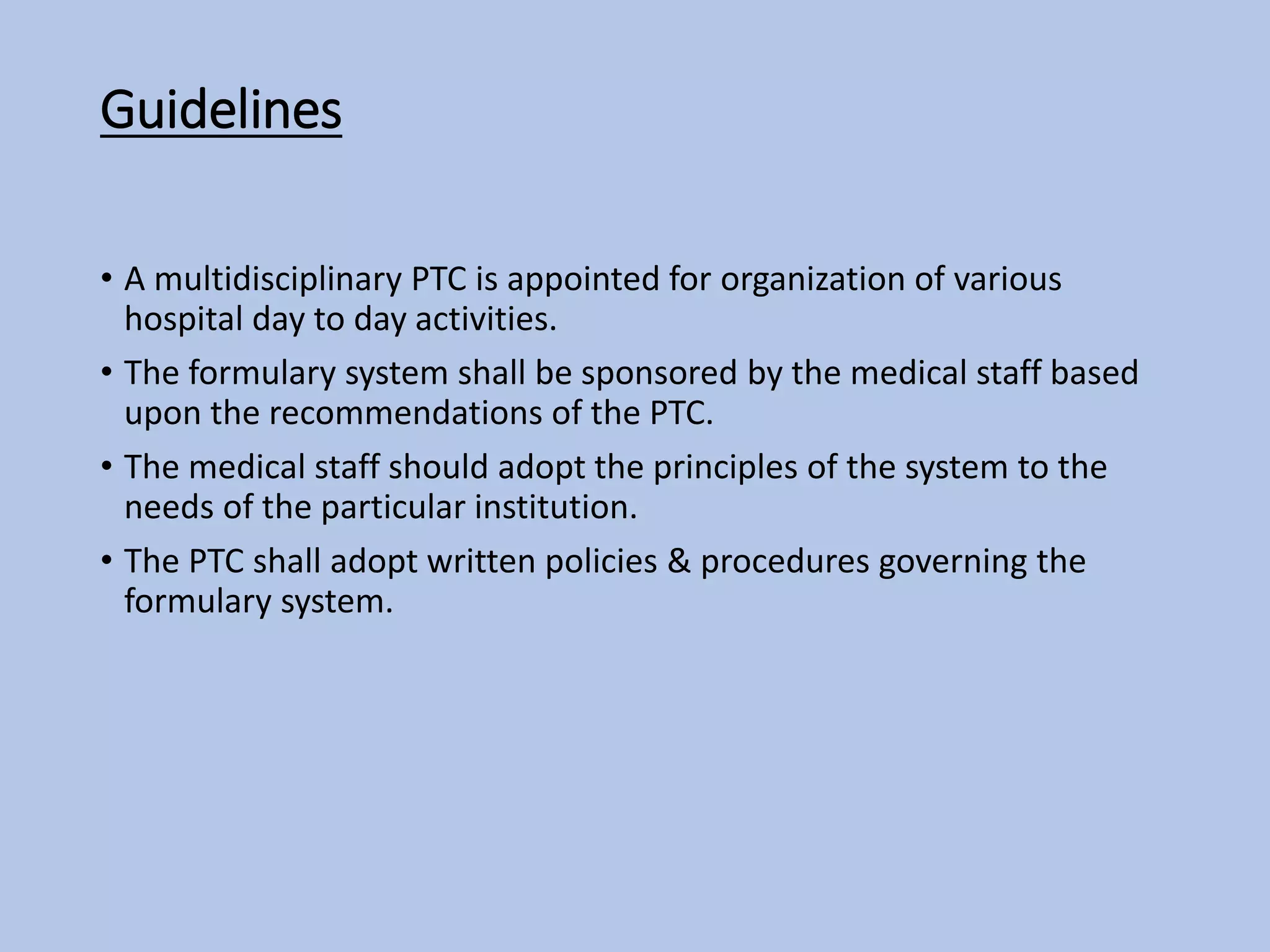 Hospital formulary | PPT