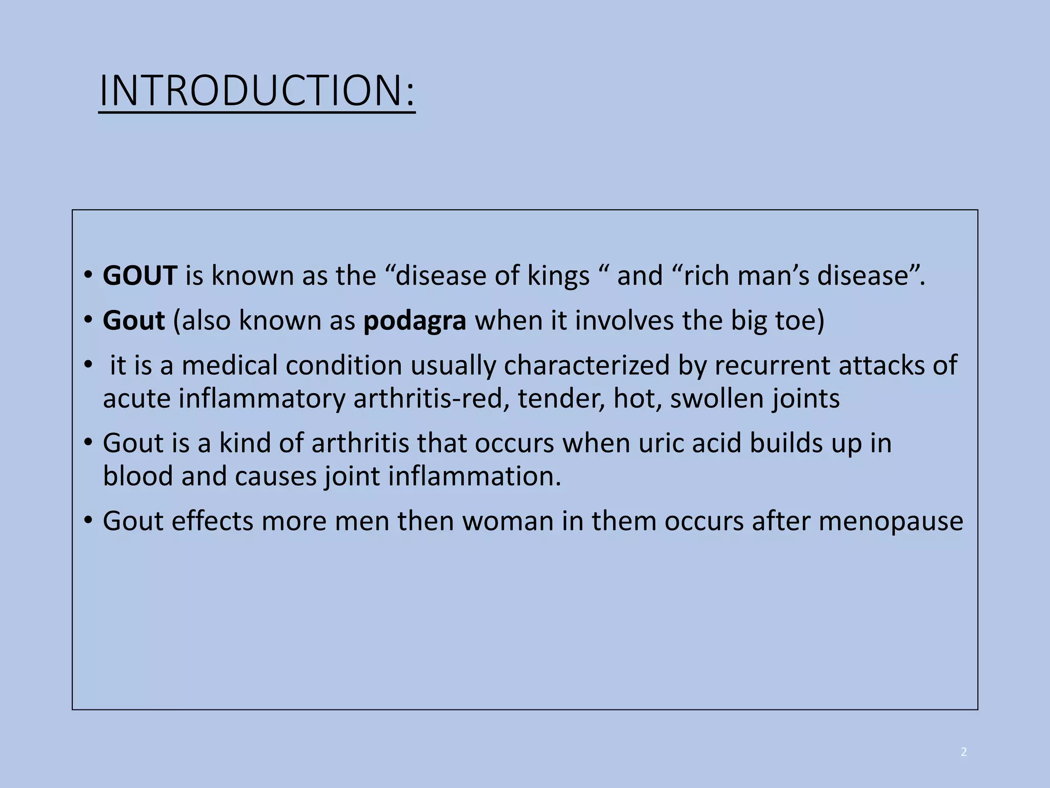 Gout - types,causes,treatment | PPT | Foot Health | Diseases and Conditions