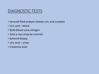 Gout - types,causes,treatment | PPT