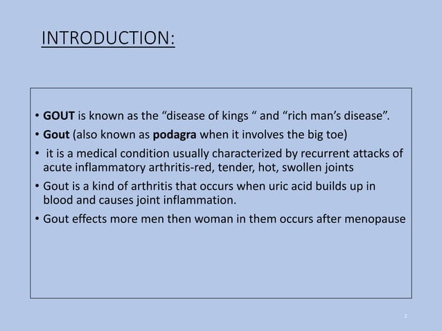 Gout - types,causes,treatment | PPT | Foot Health | Diseases and Conditions