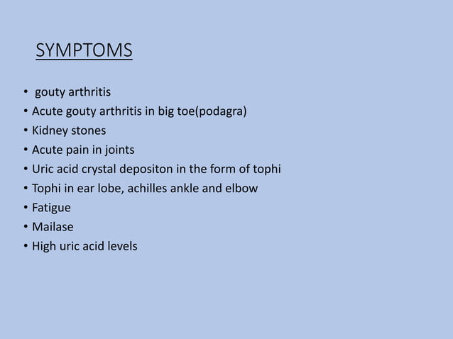Gout - types,causes,treatment | PPT | Foot Health | Diseases and Conditions