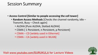 2.3 access control random access methods - part 1 | PDF