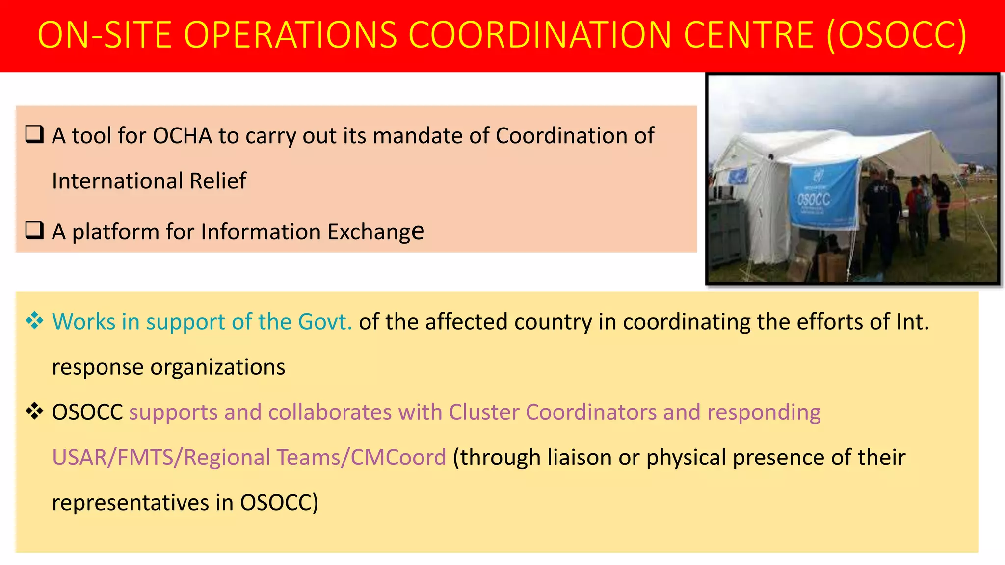 International usar operations roles and responsibilities | PPTX