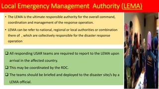 International usar operations roles and responsibilities | PPTX