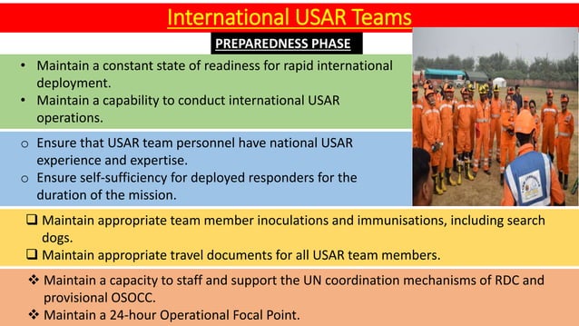 International usar operations roles and responsibilities | PPTX ...