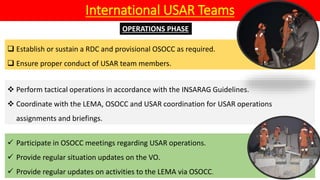 International usar operations roles and responsibilities | PPTX
