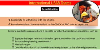 International usar operations roles and responsibilities | PPTX