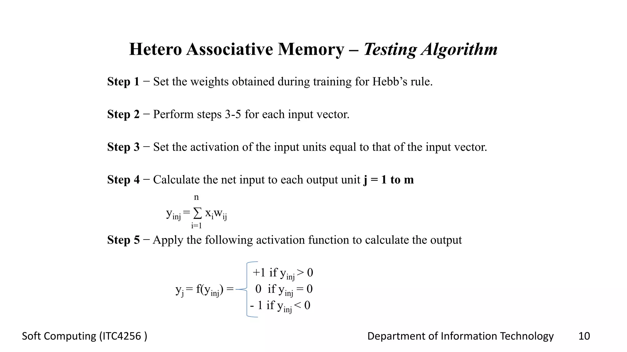 Associative Memory Network Pptx Computing Technology And Computing